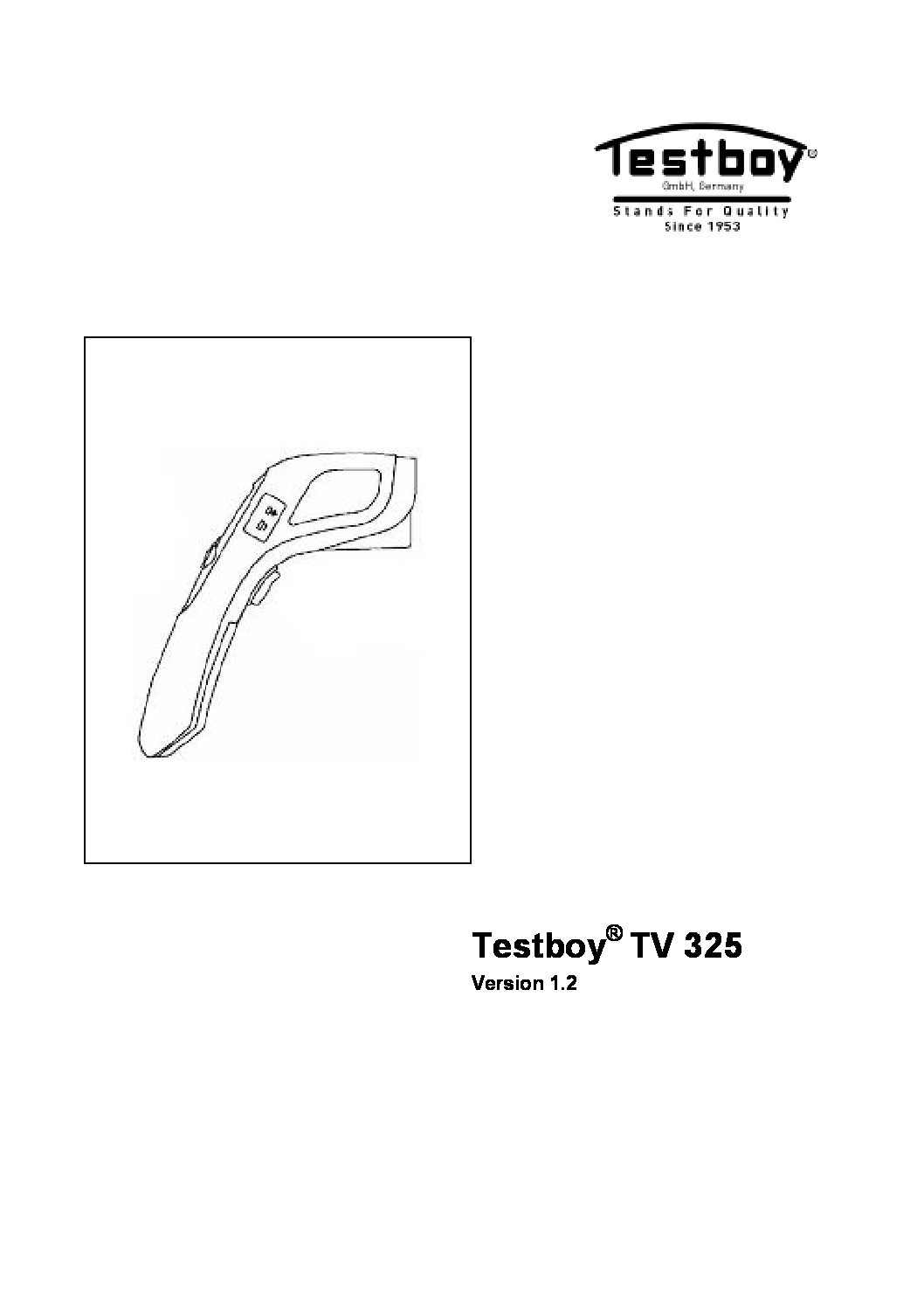 TESTBOY TV 325 INFRAPUNALÄMPÖMITTARI - Varaosaportti Oy